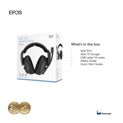 EPOS | Sennheiser GSP 670 Wireless Gaming Headset